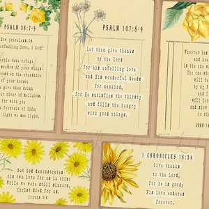Pastel Bible Verse Cards - Botanical Floral SCRIPTURE JOURNAL PRINTABLE ...