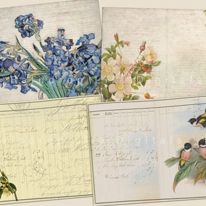 Spring Digital Paper - Etsy