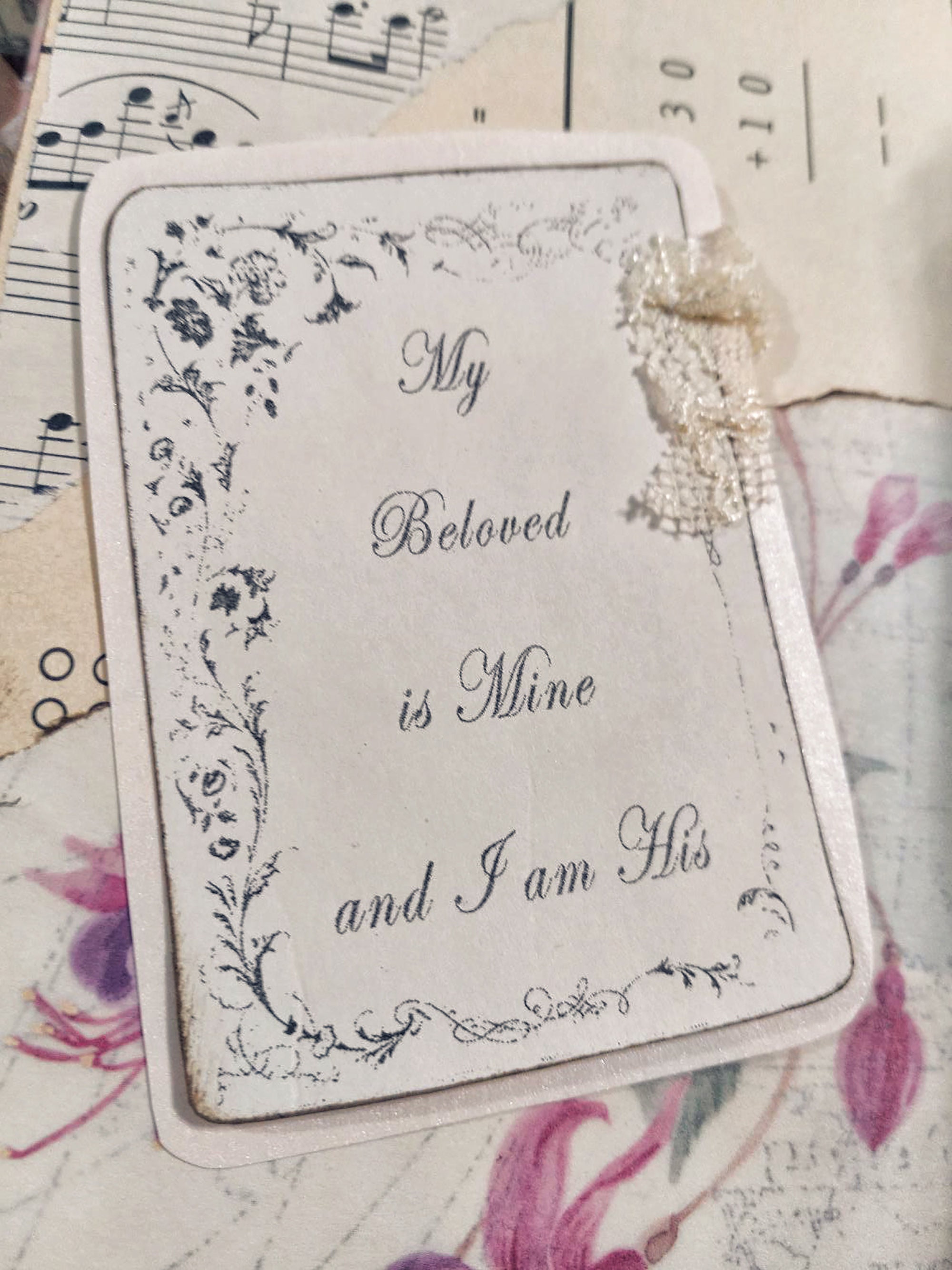 Romantic Sentiments Black and White Printable | Etsy