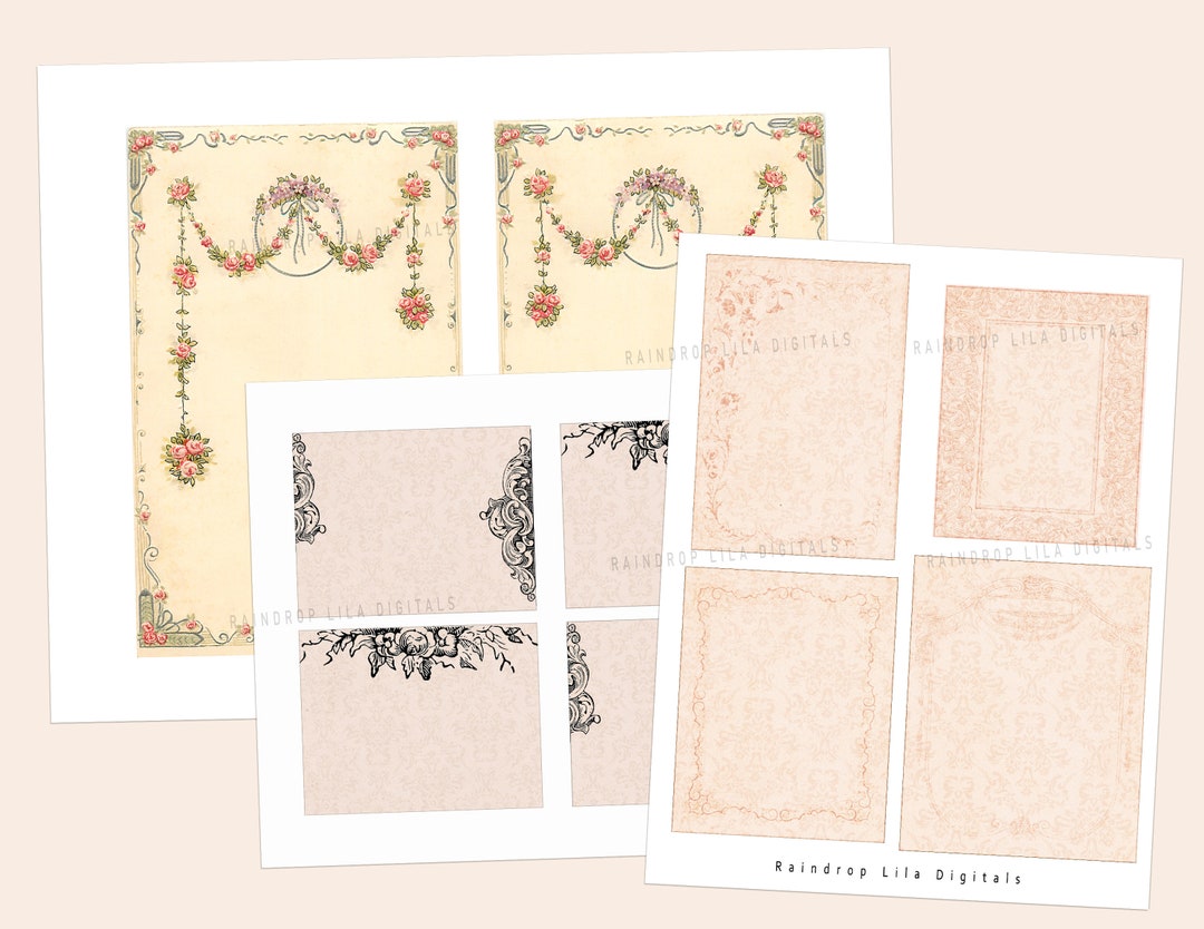 Peachy Pink Journaling Cards - PRINTABLE Digital Kit - Etsy