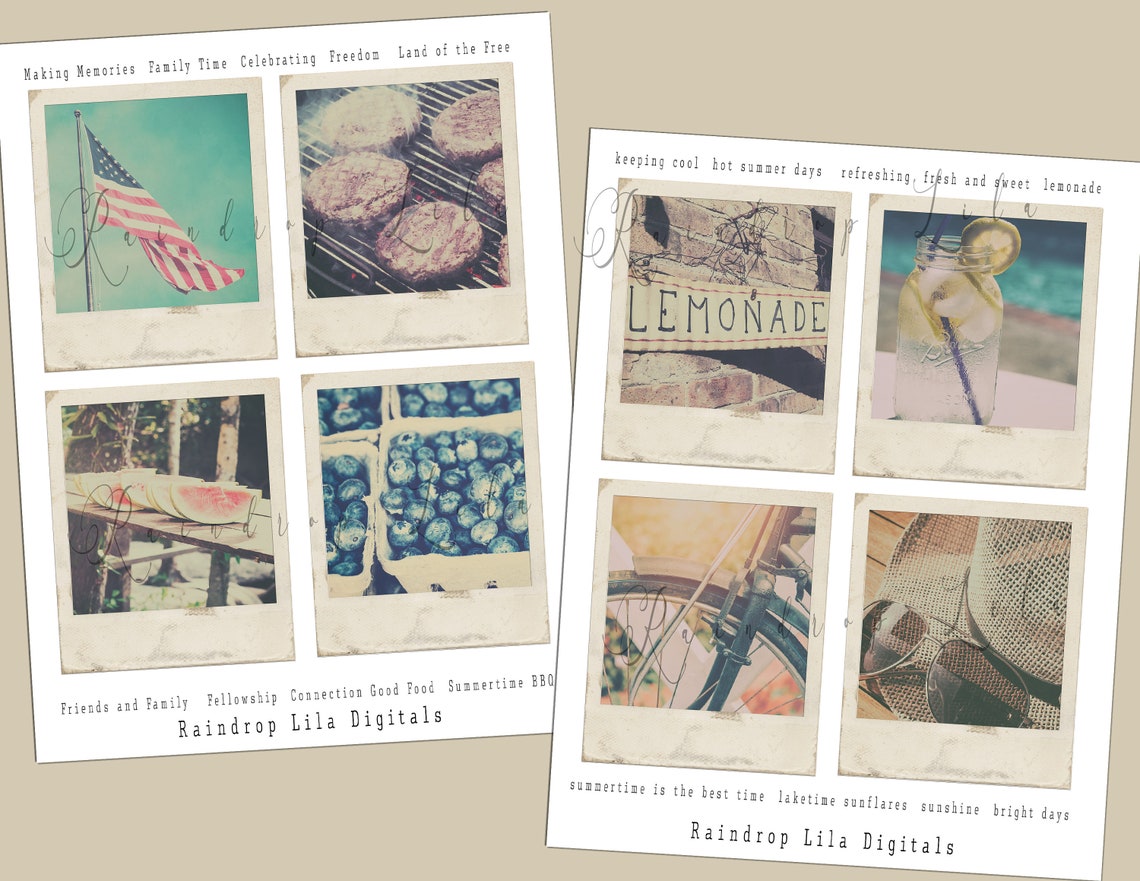 Retreat Aesthetic Instant Photos - Printable Photos - Sentiments ...