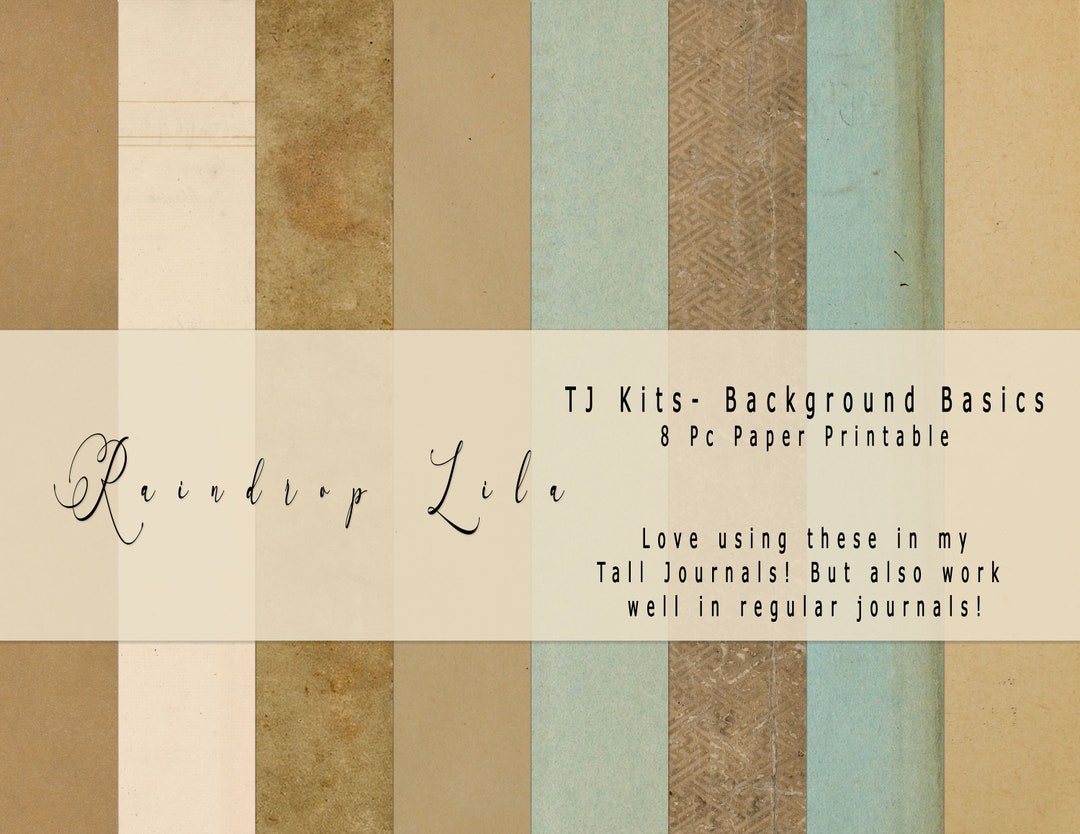 TJ Kits Back Ground Basics- Instant Download Printable, Digital Tall ...