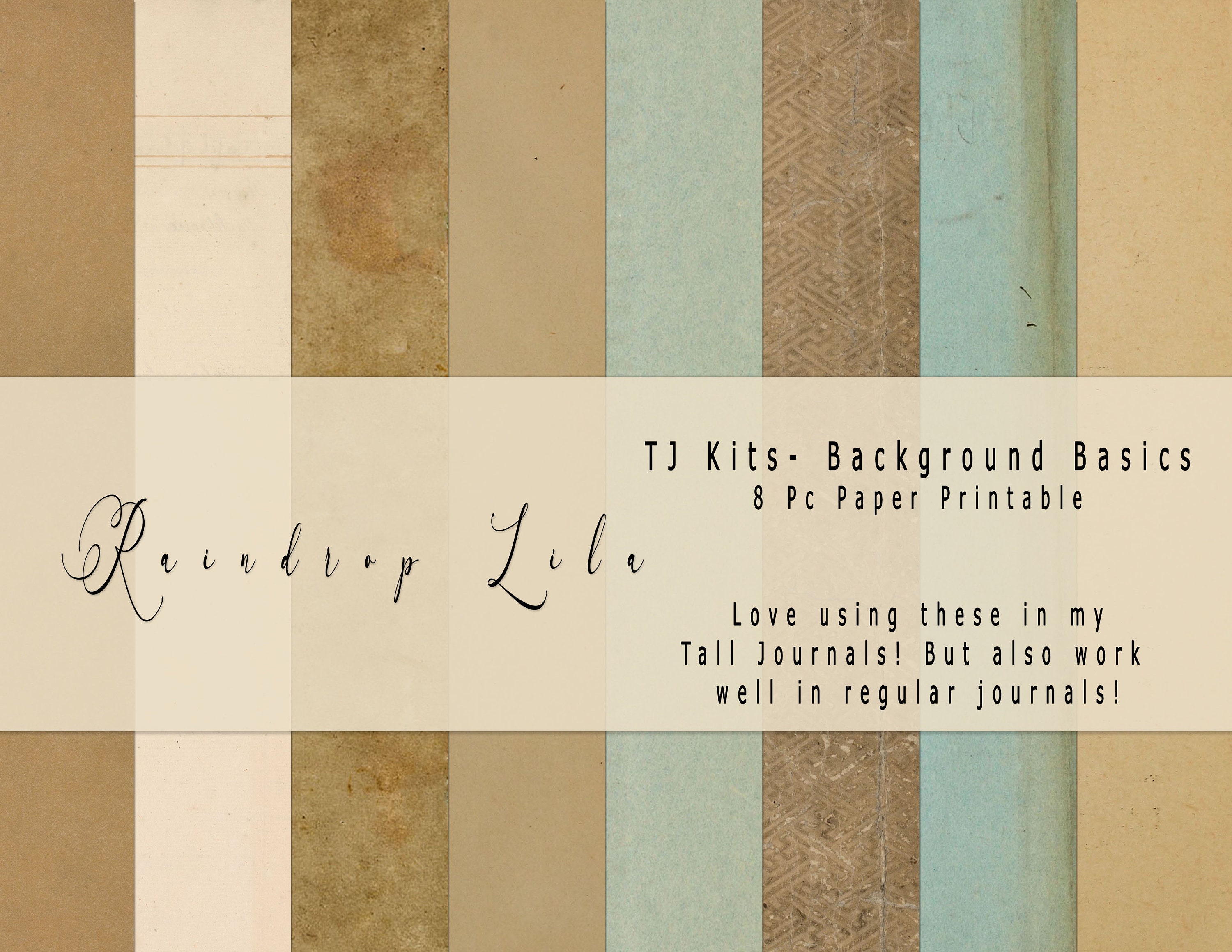 TJ Kits Back Ground Basics- Instant Download Printable, Digital Tall ...