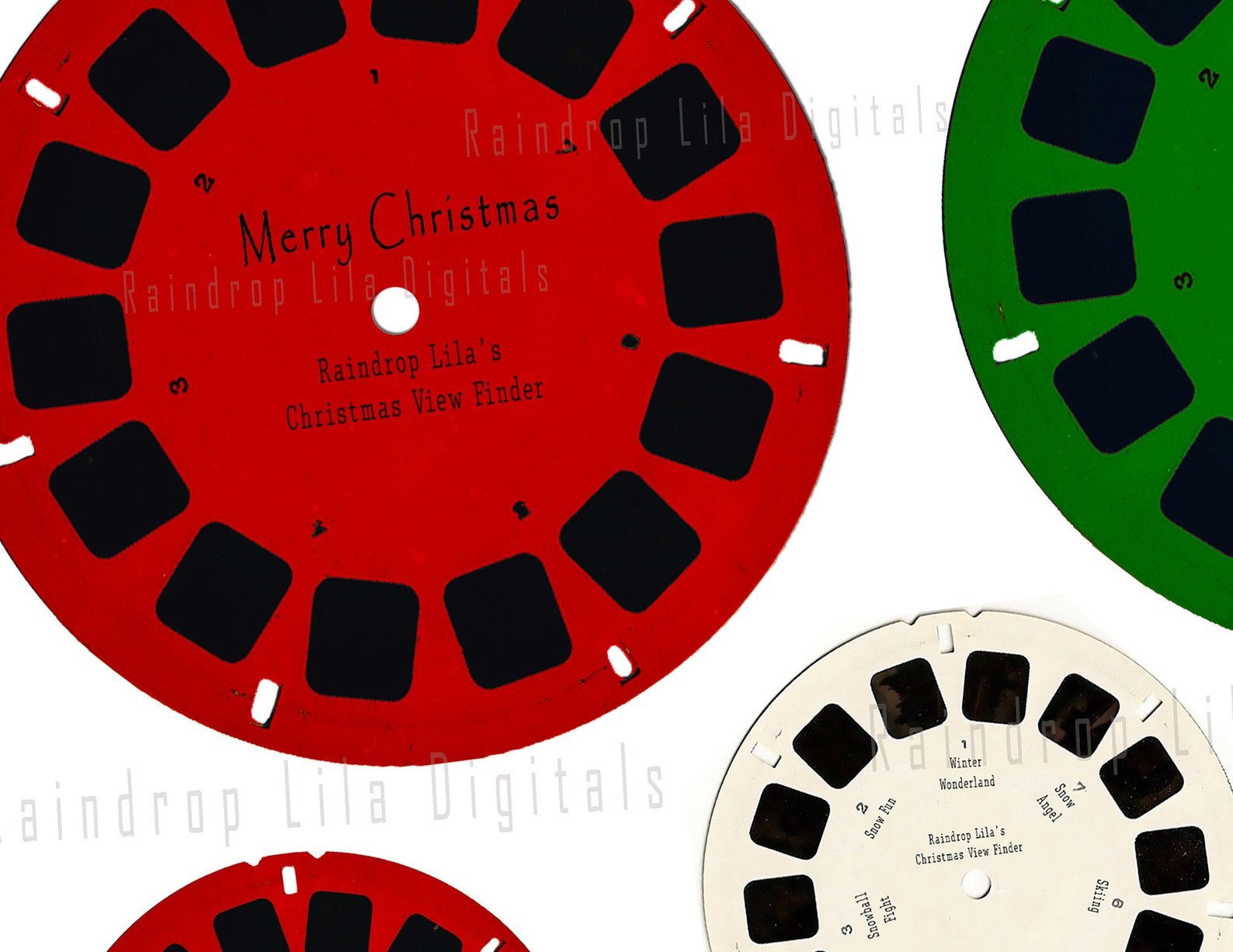 Vintage Christmas Ephemera Printable Viewfinder Cassette Tape - Etsy