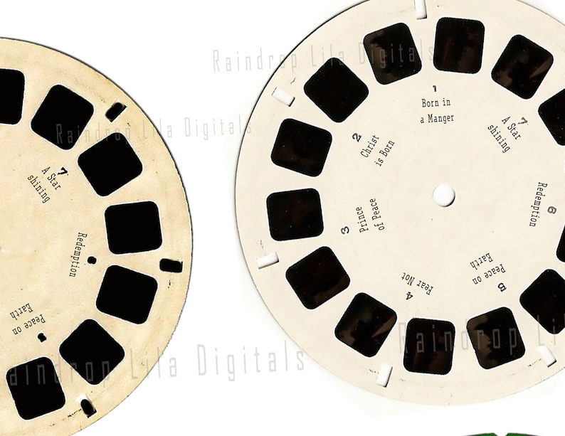 Vintage Christmas Ephemera Printable Viewfinder Cassette Tape - Etsy
