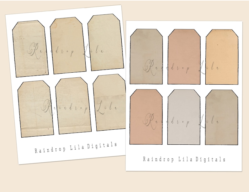 Pretty Neutral Textured Tag Printable - Documents N121 Printable ...