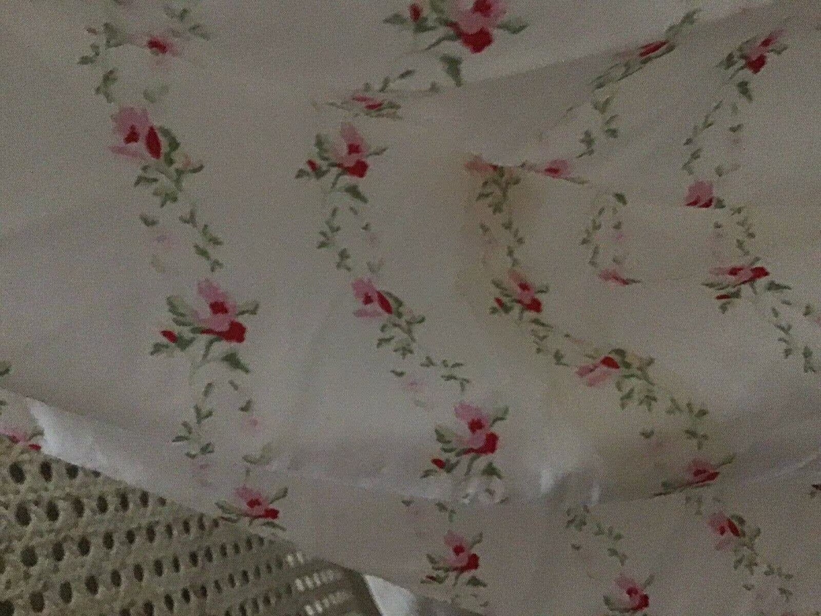 Rachel Ashwell Shabby Chic Couture Ditsy Trails Pink Red Green Rosebud ...