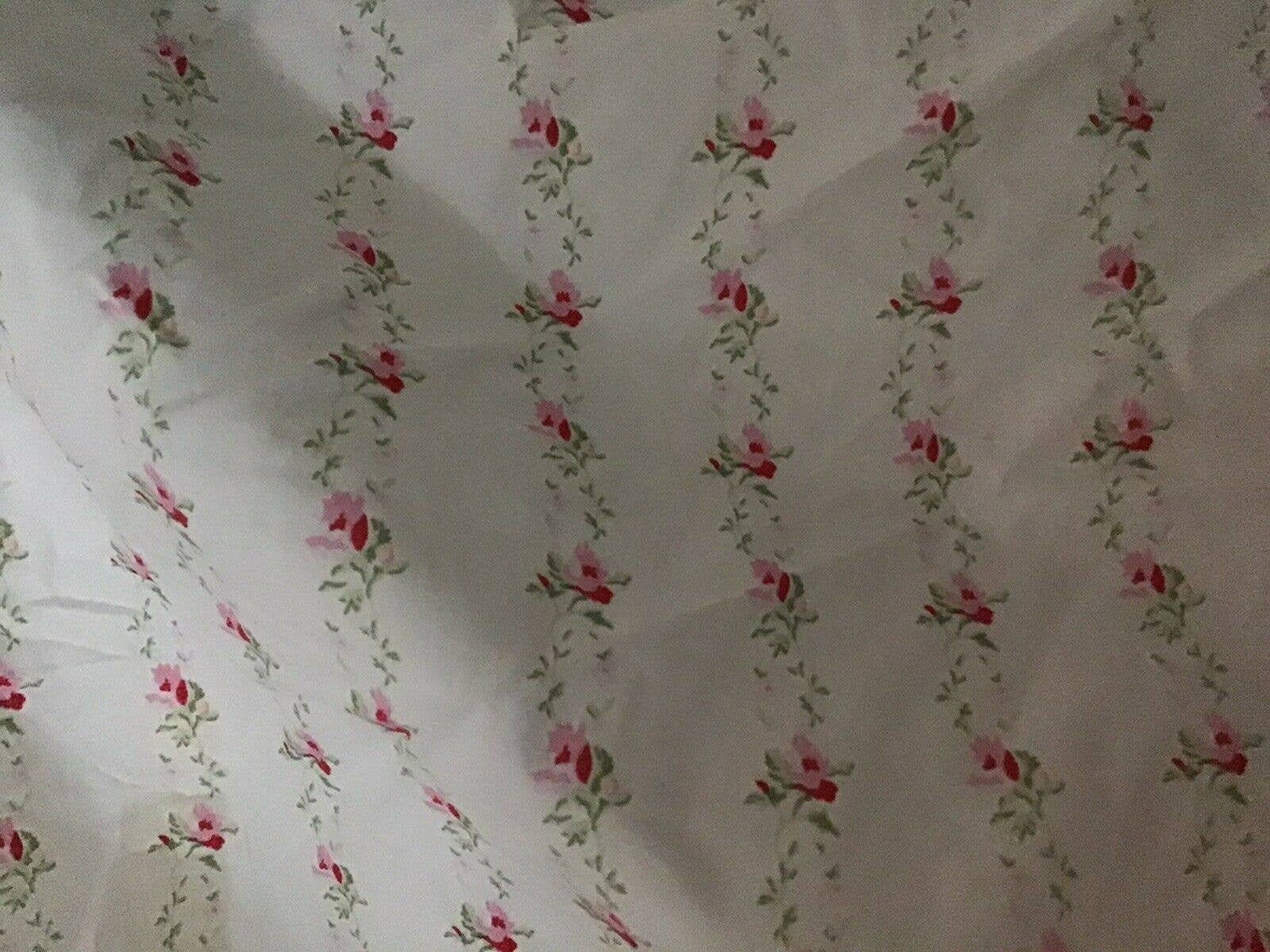 Rachel Ashwell Shabby Chic Couture Ditsy Trails Pink Red Green Rosebud ...