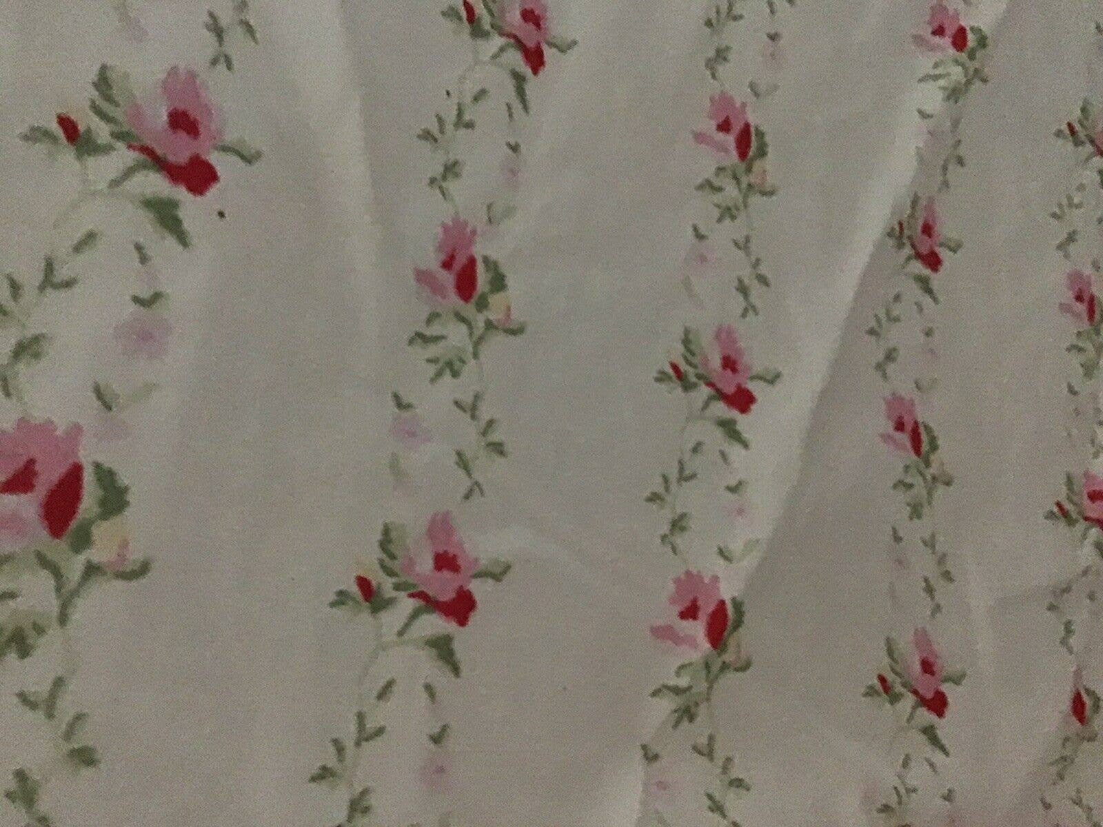 Rachel Ashwell Shabby Chic Couture Ditsy Trails Pink Red Green Rosebud ...