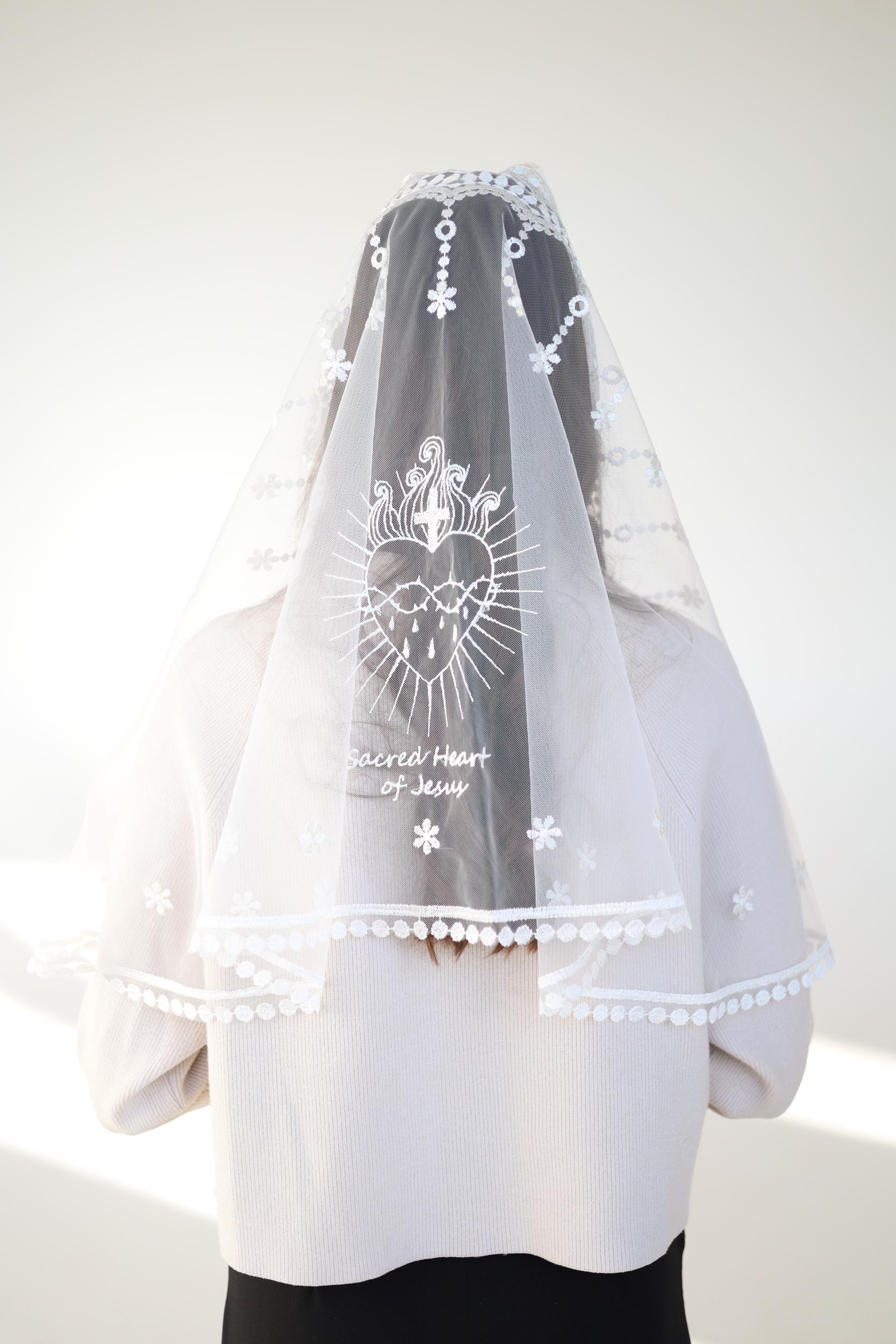 Ivory Lace Chapel Veil, Catholic Church Veil, Latin Mass Veils - Etsy