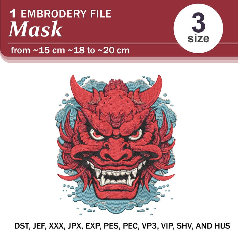Oni Face Mask - Etsy