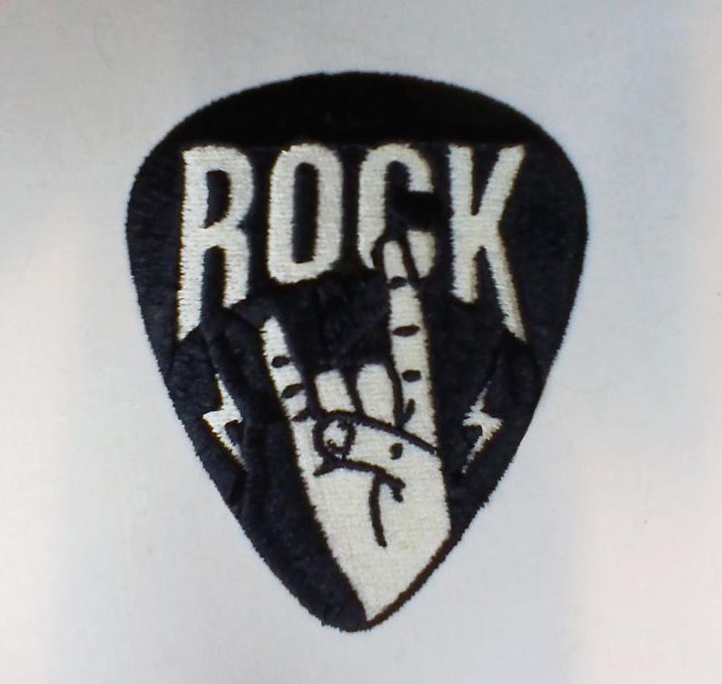Rock Digital Embroidery Design File - Etsy