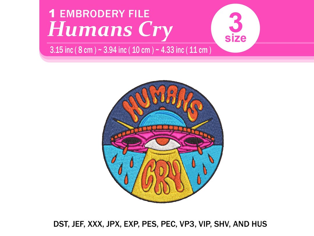 Alien Invasion Digital Embroidery Design | Alien | Space Art Design ...