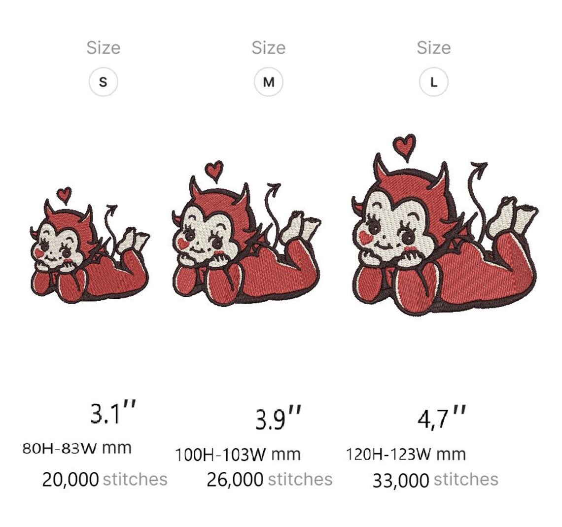 Devil Digital Embroidery Design File - Etsy