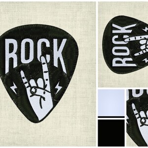 Rock Digital Embroidery Design File - Etsy