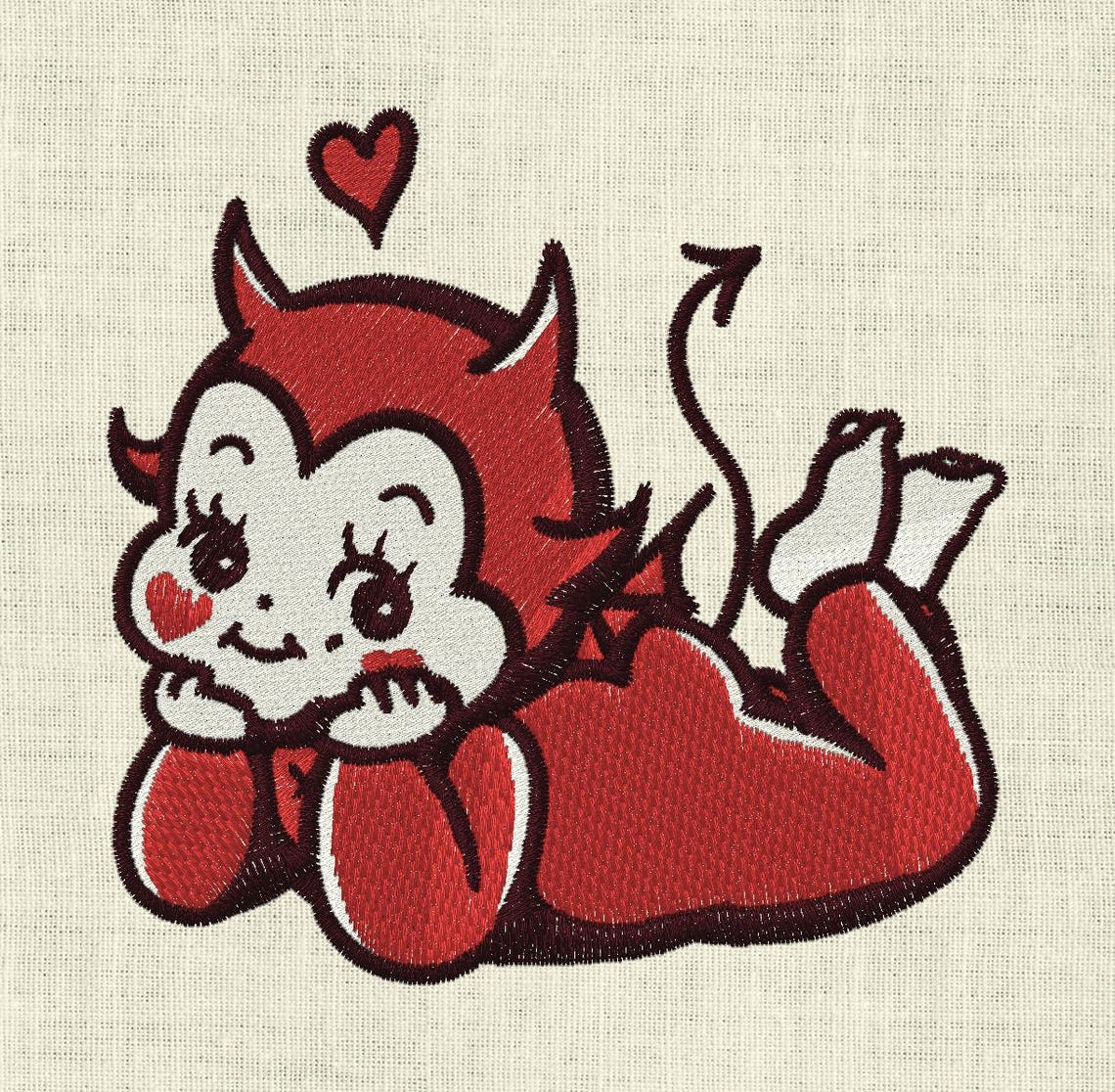 Devil Digital Embroidery Design File - Etsy