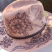 SUN AND BONE is a Faux Fur Felt Hat That Has Been Amazingly Hand Burned ...
