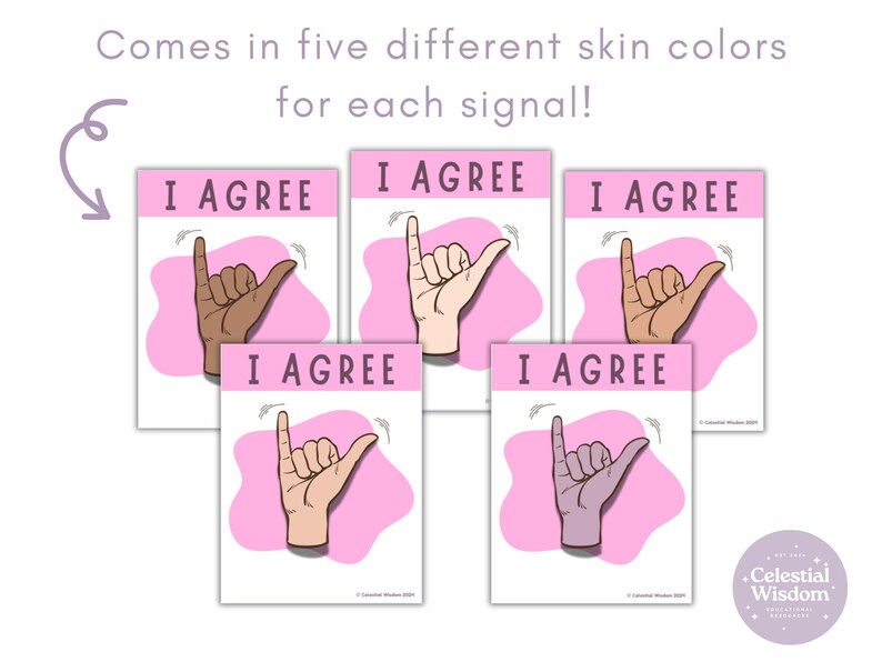 Printable Hand Signal Posters for Classroom, Classroom Décor, Bulletin ...