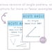 Printable Angle Vocabulary Posters, Math, Pastel, Math Class ...