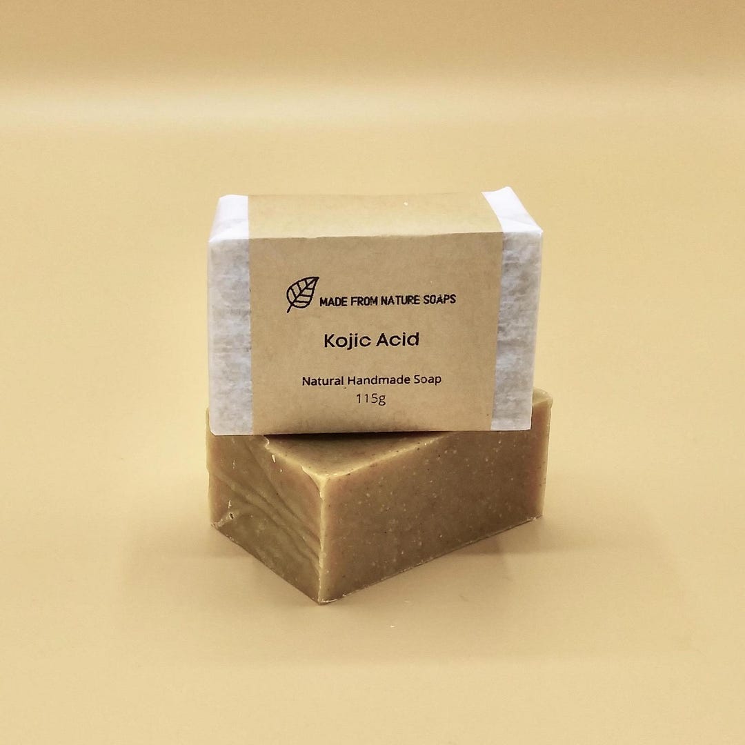 Kojic Acid Soap Bar 5% Kojic Acid Dipalmitate Turmeric Vegan Handmade ...