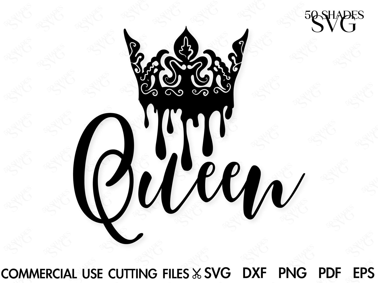 Queen SVG, Crown Svg, Dripping Crown Svg, Queen T-shirt Svg, Woman Svg ...