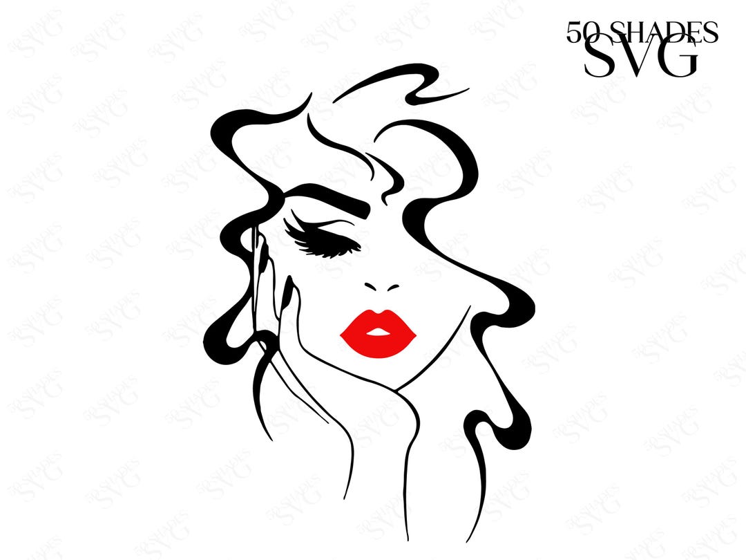 Woman SVG, Pretty Face Svg, Beautiful Face Svg, Beauty Svg, Girl Face ...