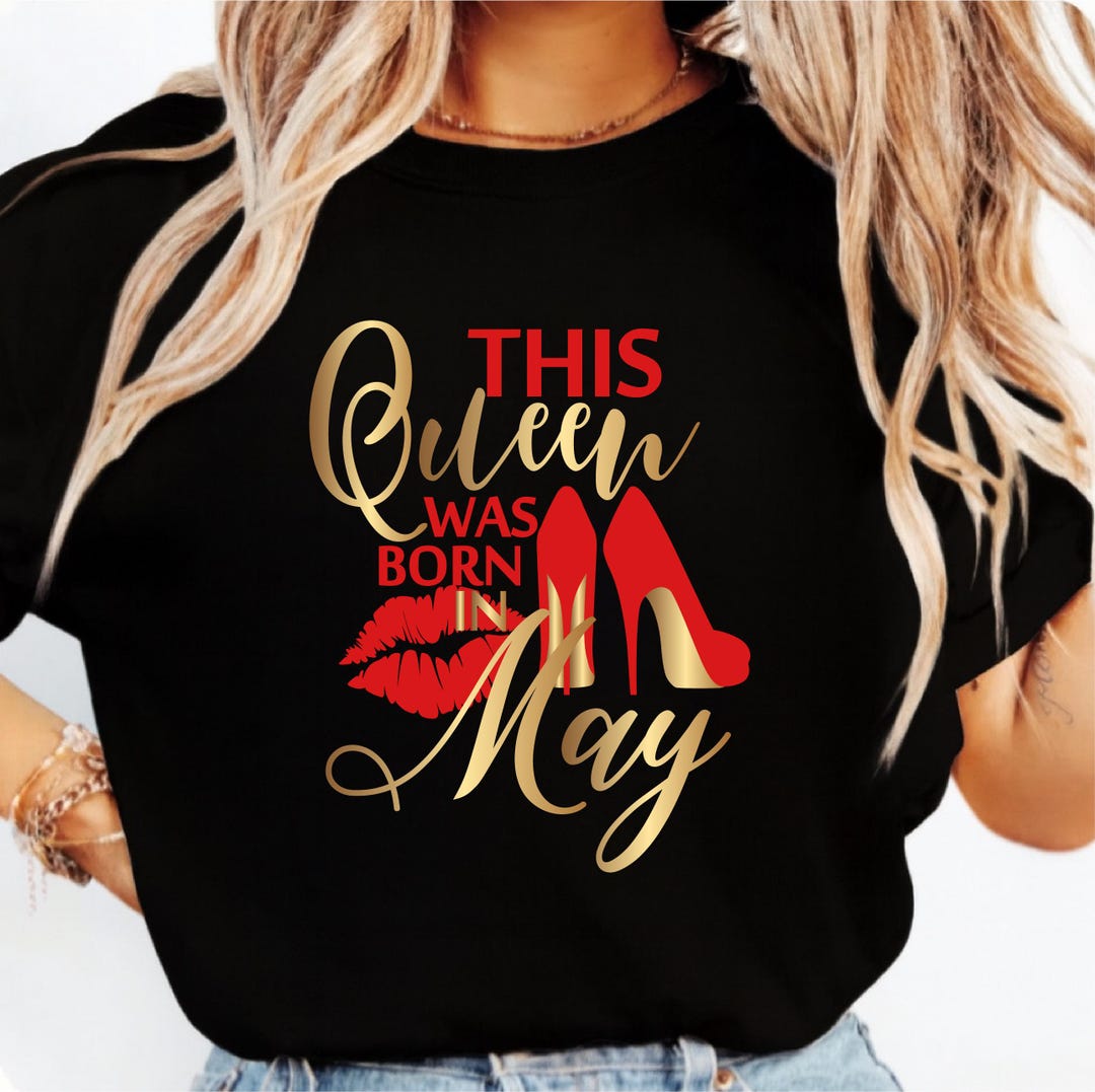 This Queen Was Born in May SVG, Taurus SVG, Taurus Png, Taurus Girl ...