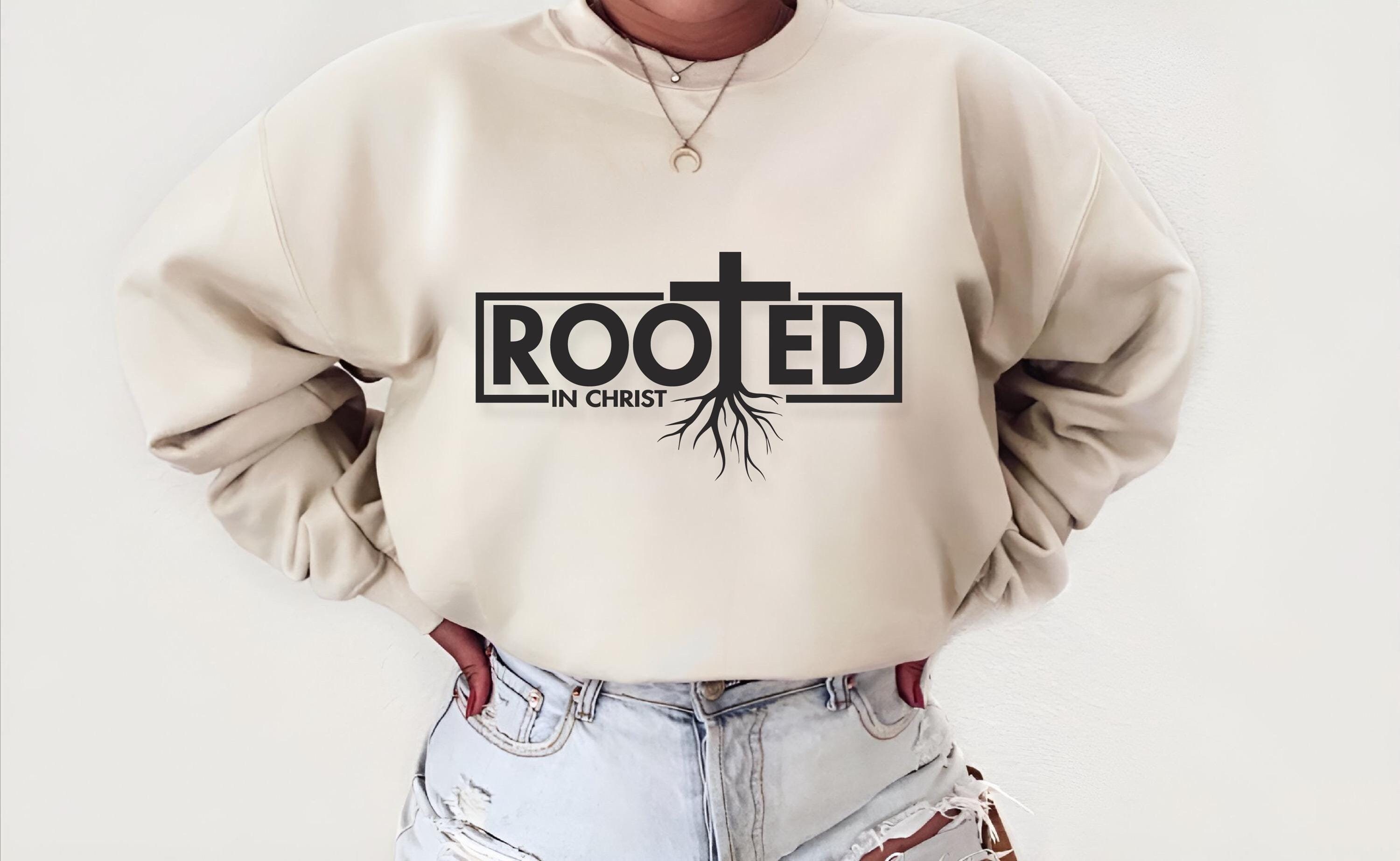 Rooted in Christ SVG, Roots Svg, Jesus Svg, God Svg, Bible Verse Svg ...