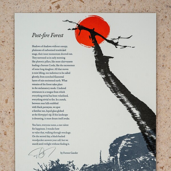 Poetry Broadside - Etsy