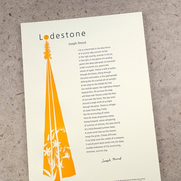 Poetry Broadside - Etsy