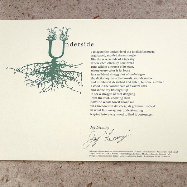 Poetry Broadside - Etsy