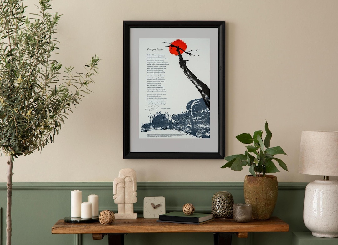 Letterpress Poetry Broadside — "post-fire Forest" — Poem by Forrest ...