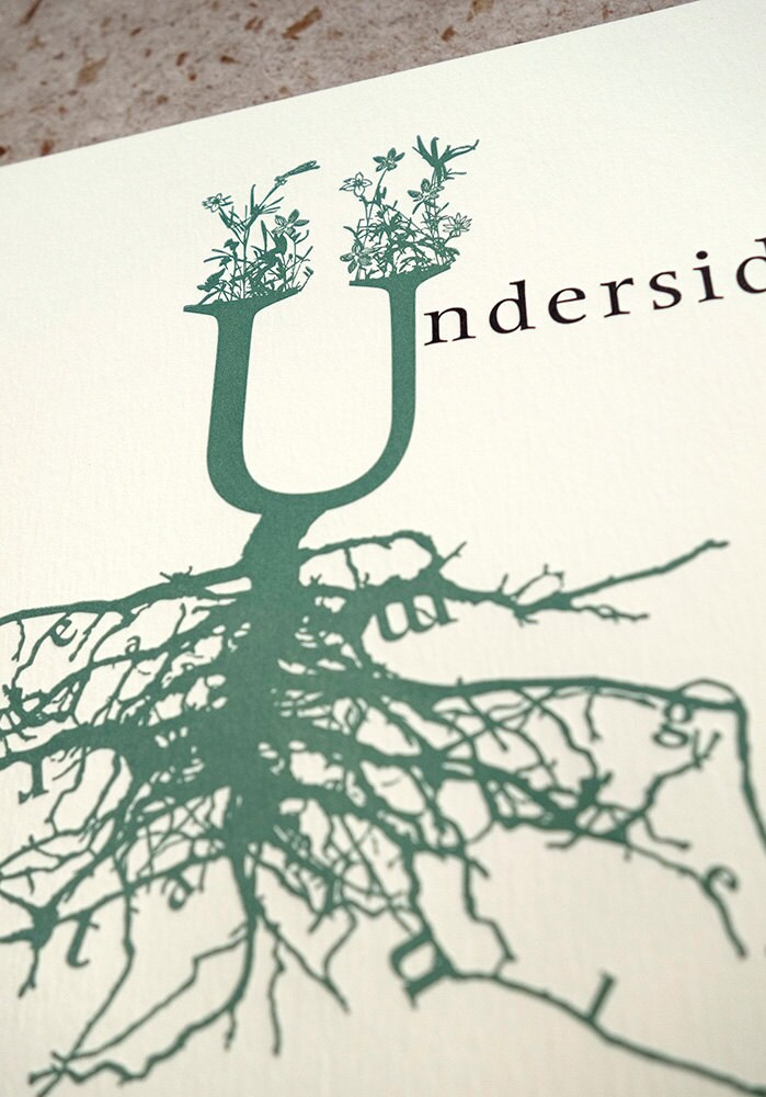 Letterpress Poetry Broadside Print — "underside" — Poet Jay Leeming ...