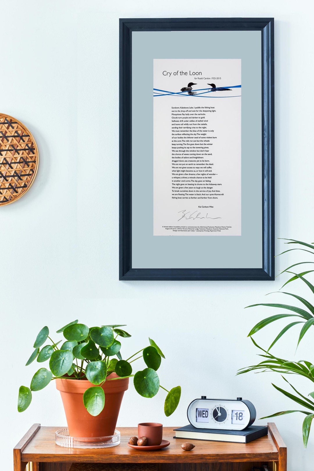 Letterpress Poetry Broadside — Art & Design by Jim Cokas, Poem by Kai ...