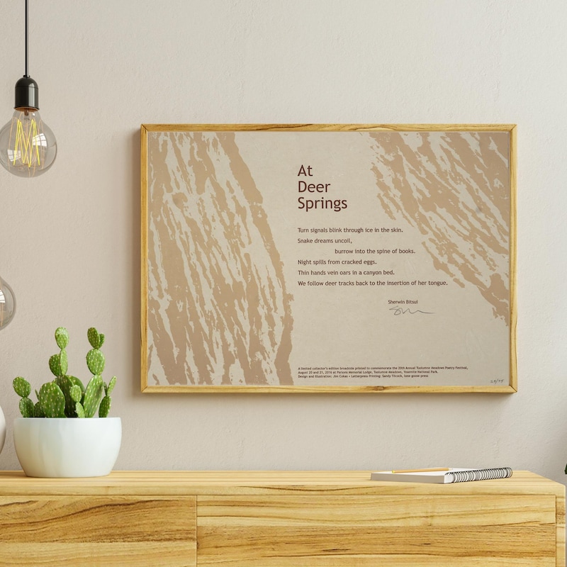 Poetry Broadside - Etsy
