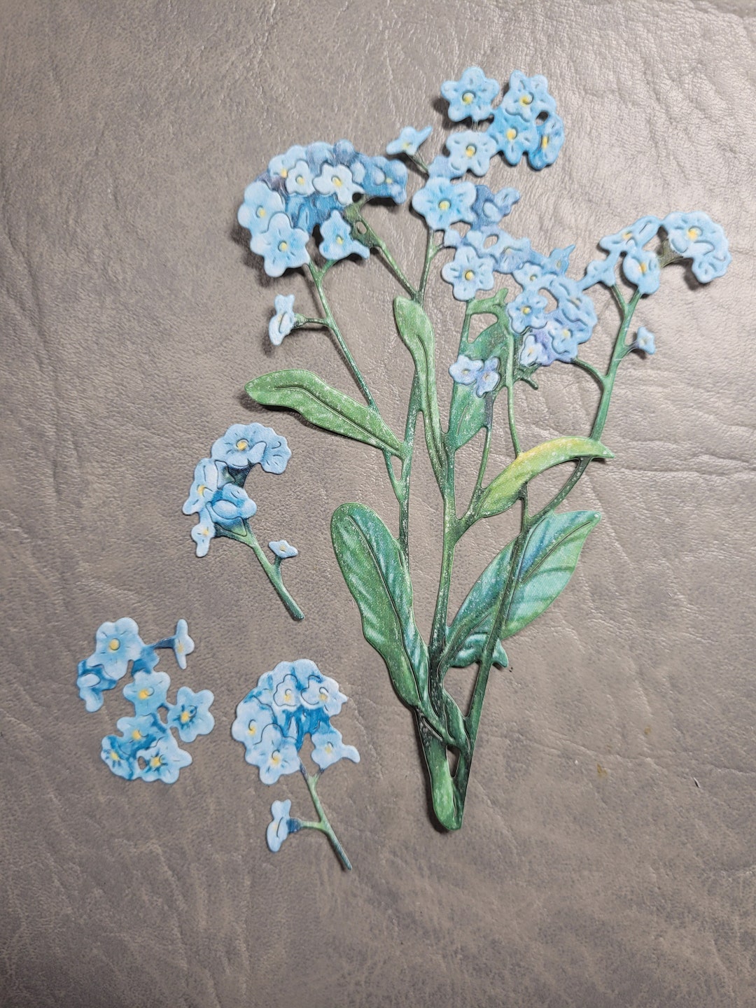 Forget- Me- Not Ephemera Die Cut - Etsy