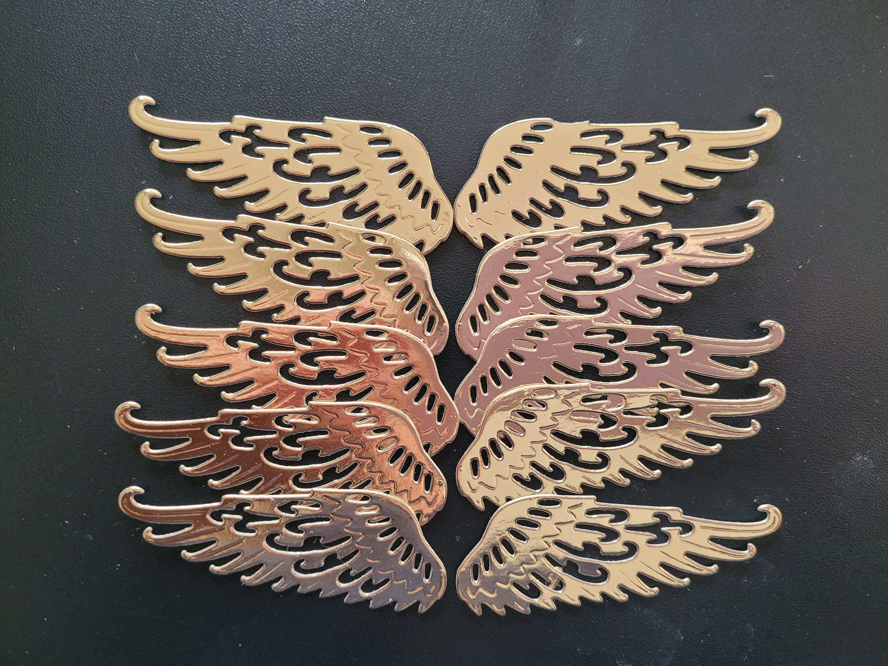 Die Cut Angel Wings, Gold Angel Wings, Crafting Angel Wings, Paper ...