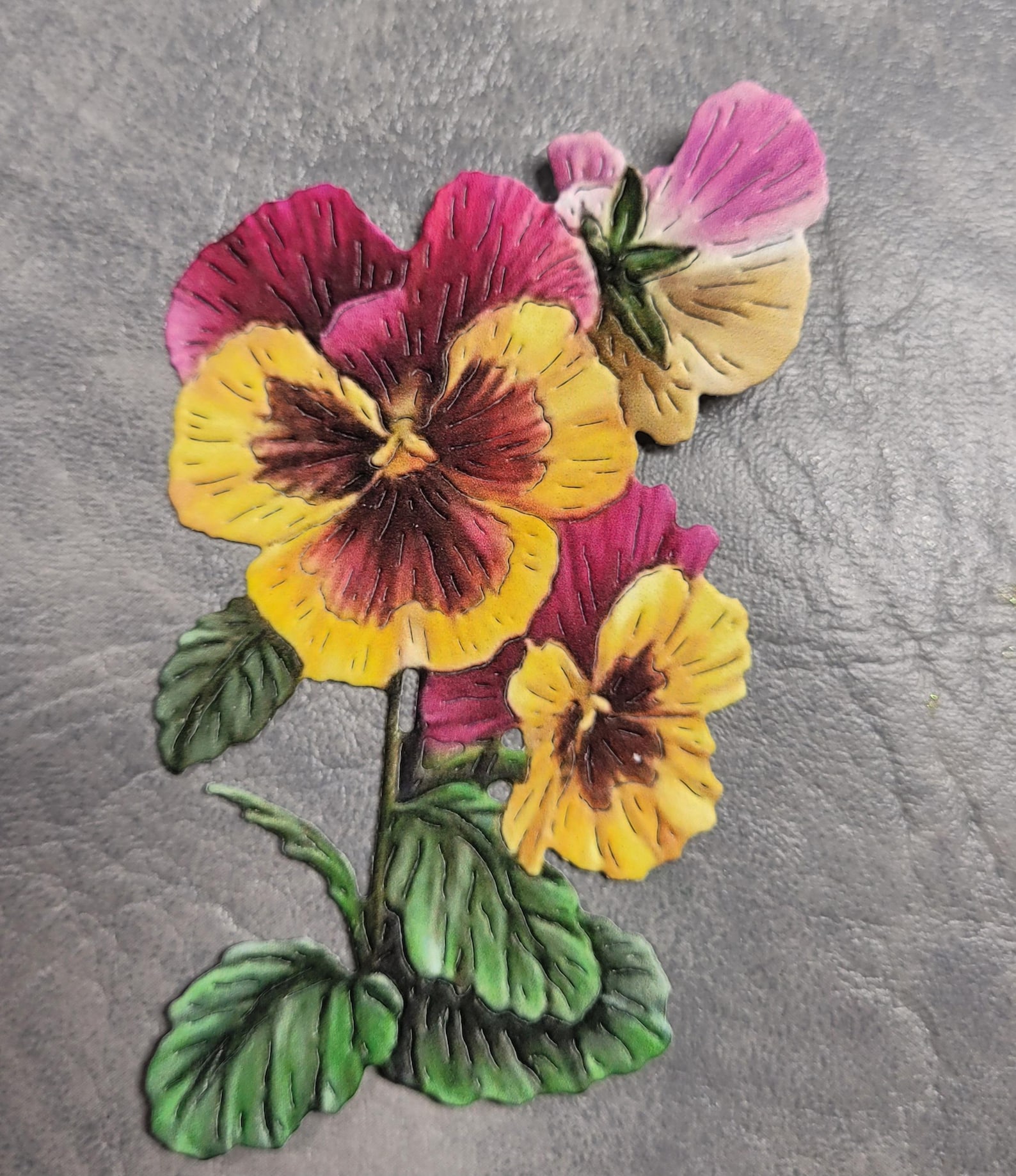 8 Pansy Clusters Die Cut Pansy, Paper Ephemera, Paper Craft Supplies - Etsy