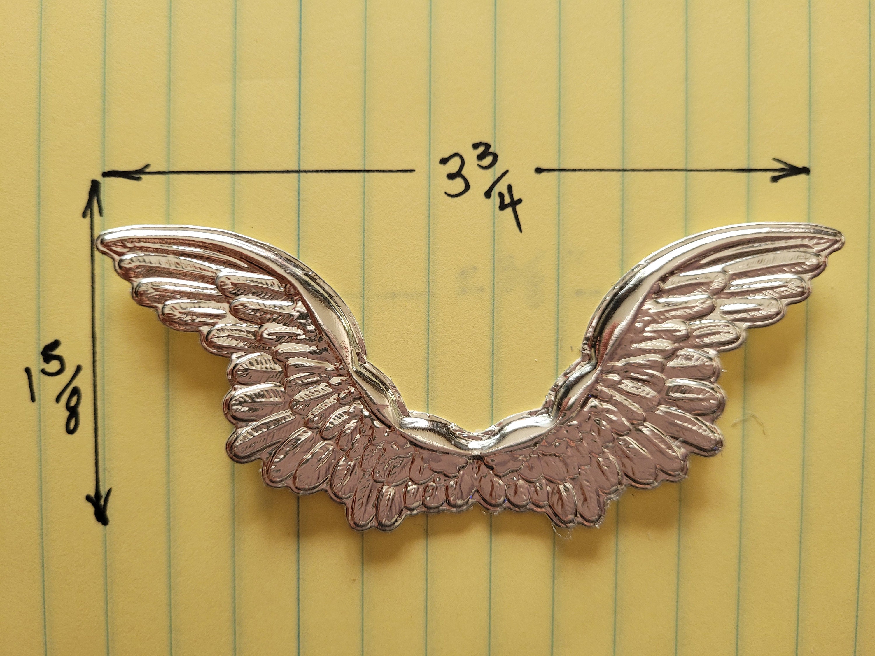 Die Cut Angel Wings, Silver Angel Wings, Crafting Angel Wings, Paper ...