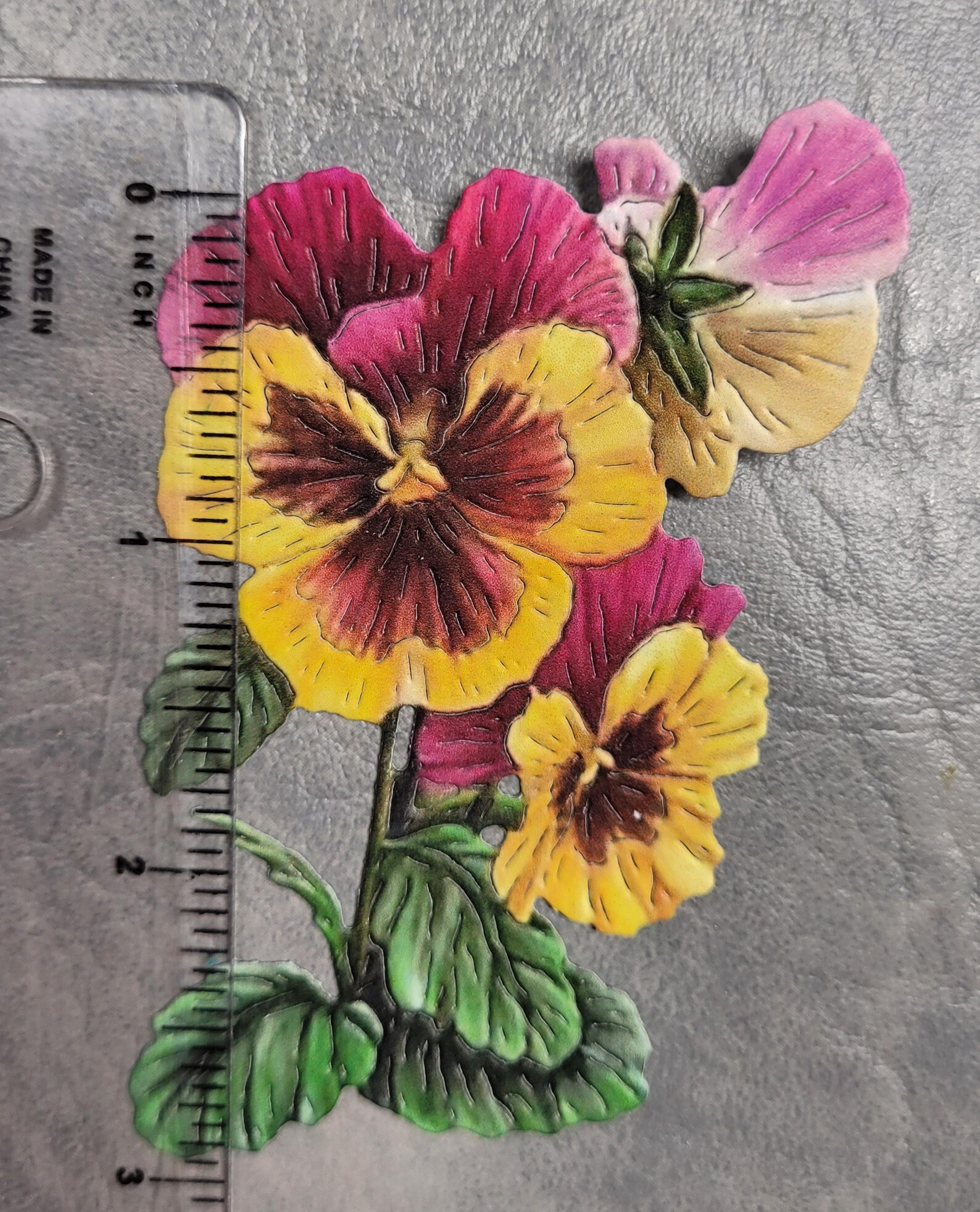 8 Pansy Clusters Die Cut Pansy, Paper Ephemera, Paper Craft Supplies - Etsy