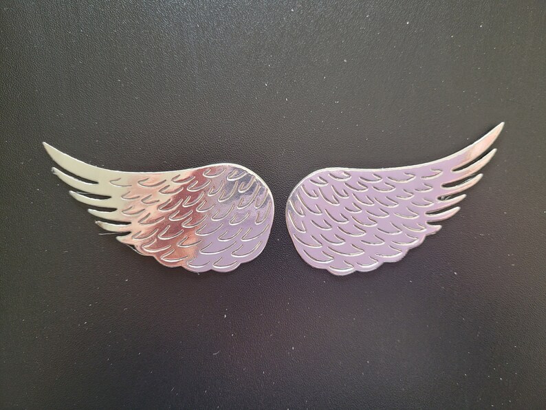Die Cut Angel Wings, Silver Angel Wings, Crafting Angel Wings, Paper ...