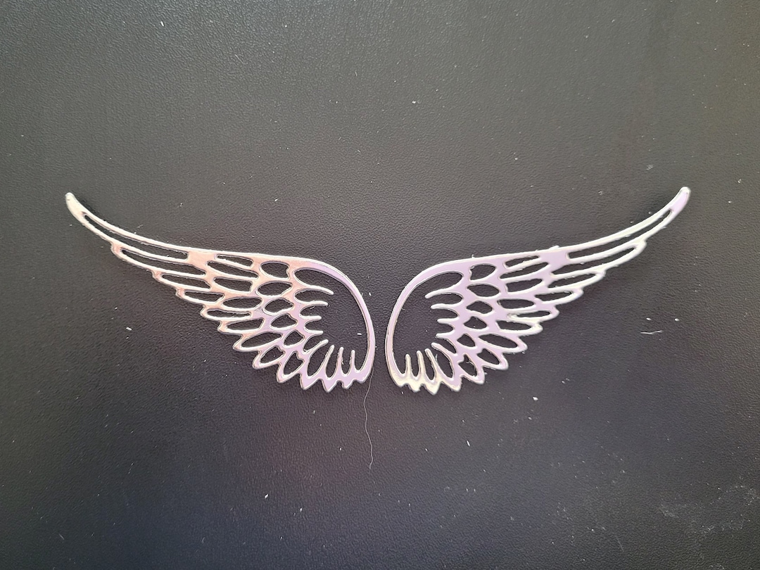 Die Cut Angel Wings, Silver Angel Wings, Crafting Angel Wings, Paper ...