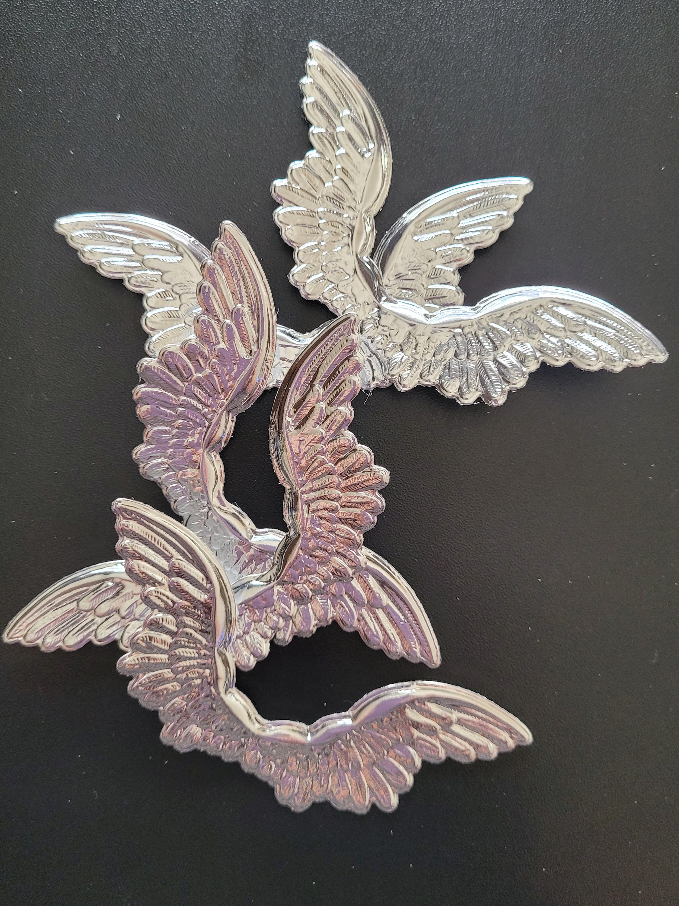 Die Cut Angel Wings, Silver Angel Wings, Crafting Angel Wings, Paper ...