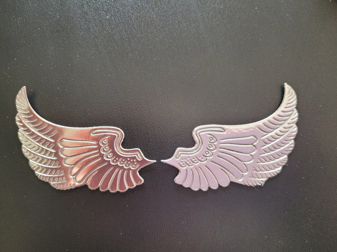 Die Cut Angel Wings, Silver Angel Wings, Crafting Angel Wings, Paper ...