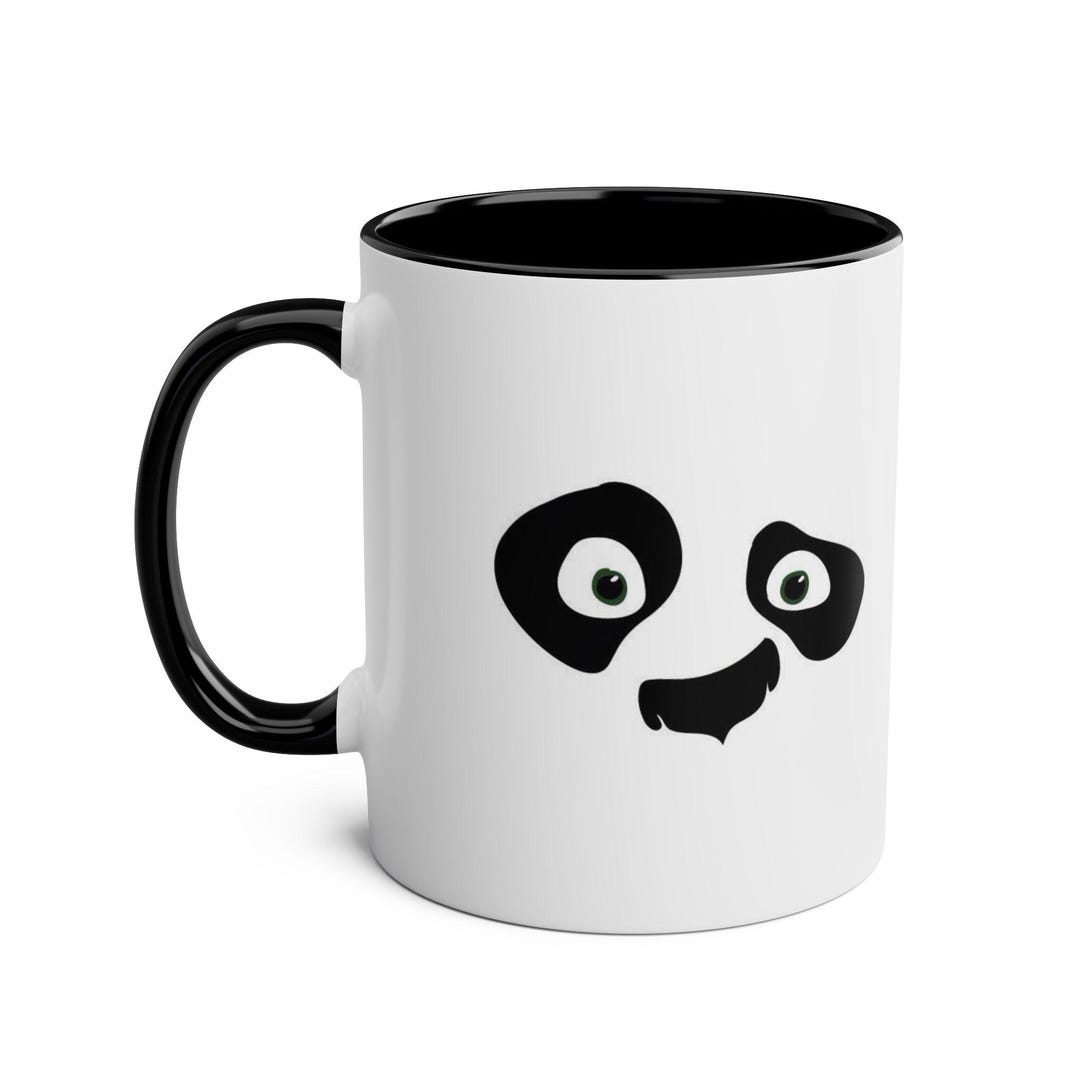 Kung Fu Panda Two-tone Coffee Mugs, Personalized Name, Multicolor, Gift ...