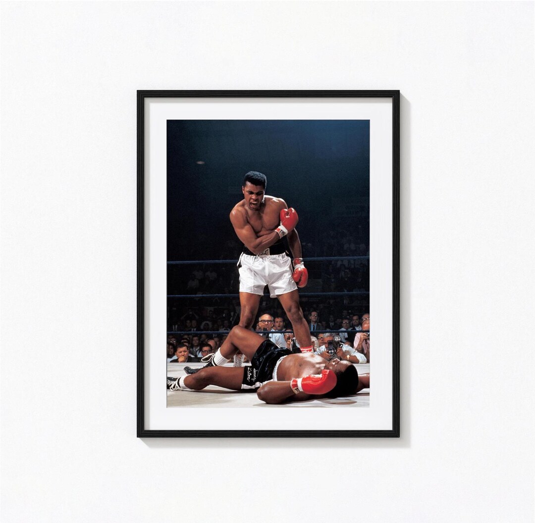 Muhammad Ali Print, Muhammad Ali Wall Art, Boxing Art Print, Vintage ...