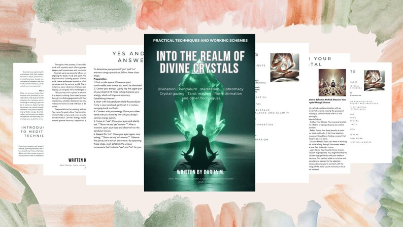 Printable Crystal Techniques, Divination, Crystal Healing, Mediation ...