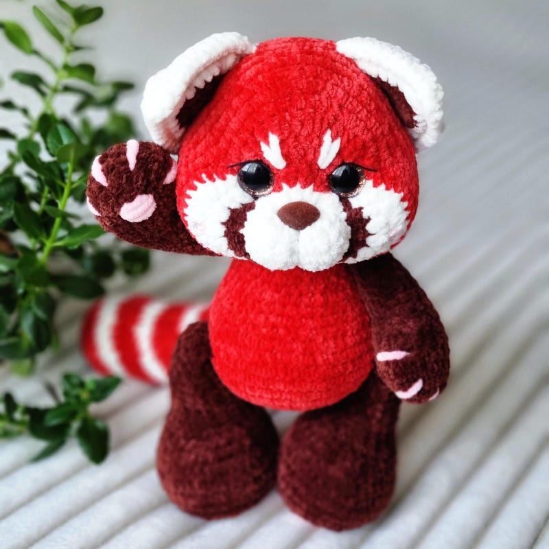 Crochet Red Panda - Etsy