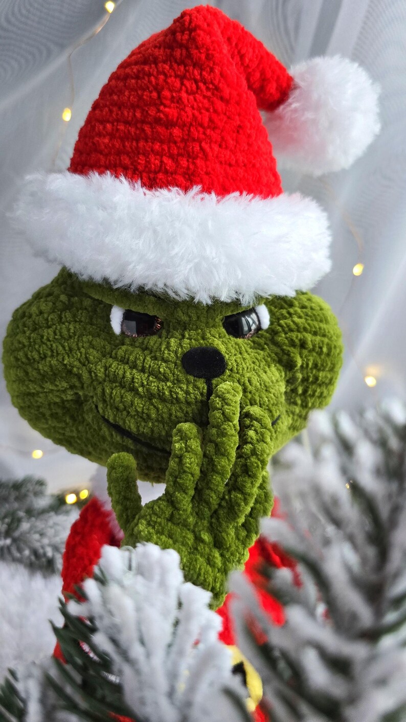 Crochet Grinch Pattern. Amigurumi Grinch Plush. Grinch Tutorial (PDF ...