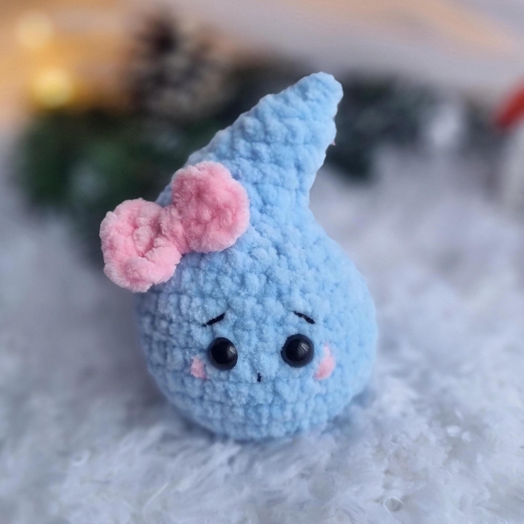 Crochet Drop Pattern - Crochet Raindrop Pattern - Amigurumi Drop ...